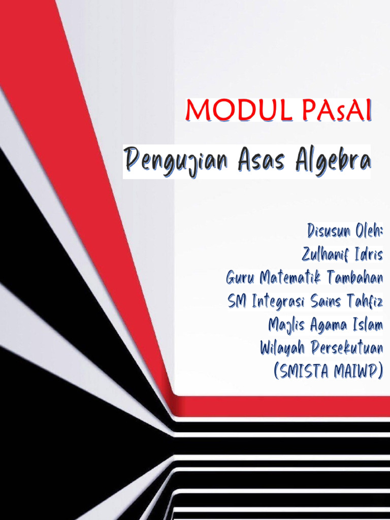 PAsAl (Pengujian Asas Algebra) | PDF