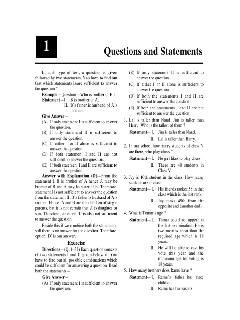 Analytical and Logical Reasoning | PDF | Reason