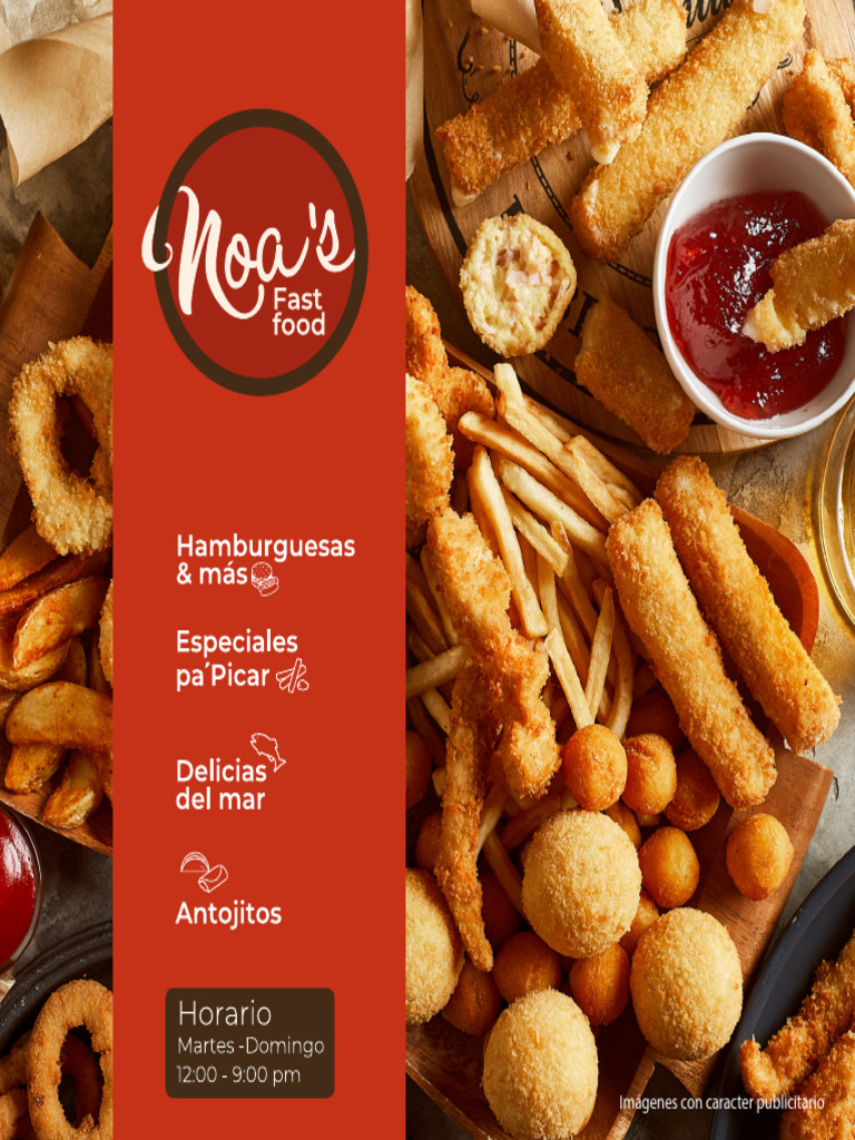 Noa´s Fast food | PDF | Carne | Cocina