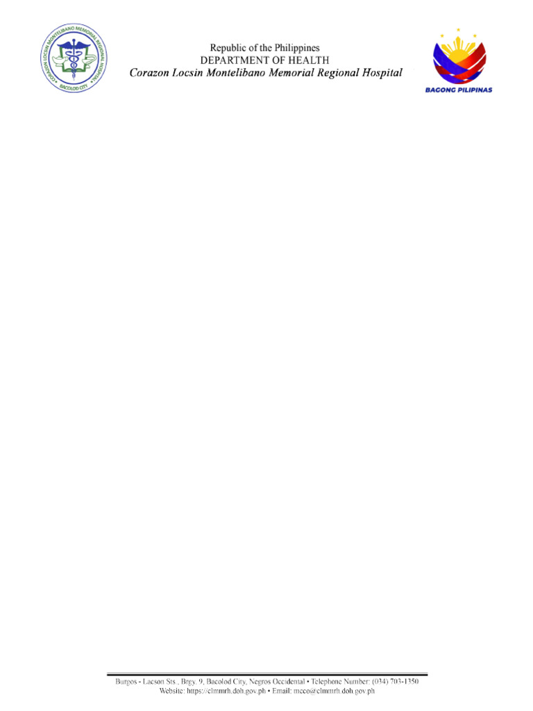 Bagong Pilipinas Letterhead Short | PDF