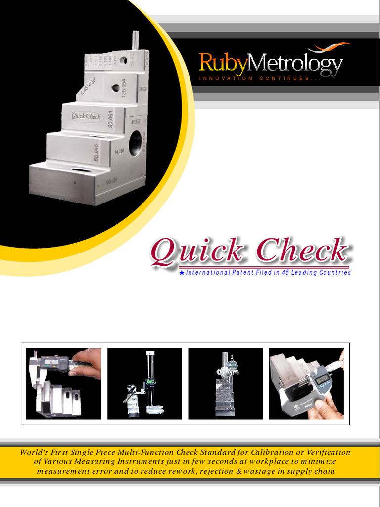 Ruby Metrology Catalogue | PDF | Calibration | Instrumentation