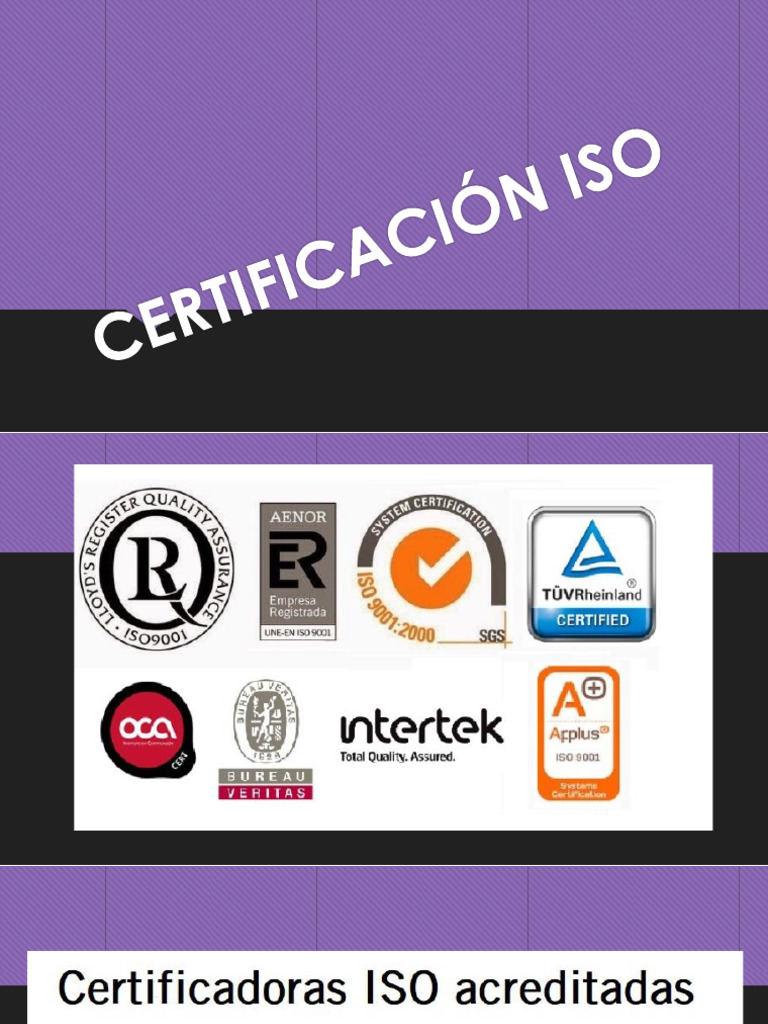 Certificación Iso | PDF
