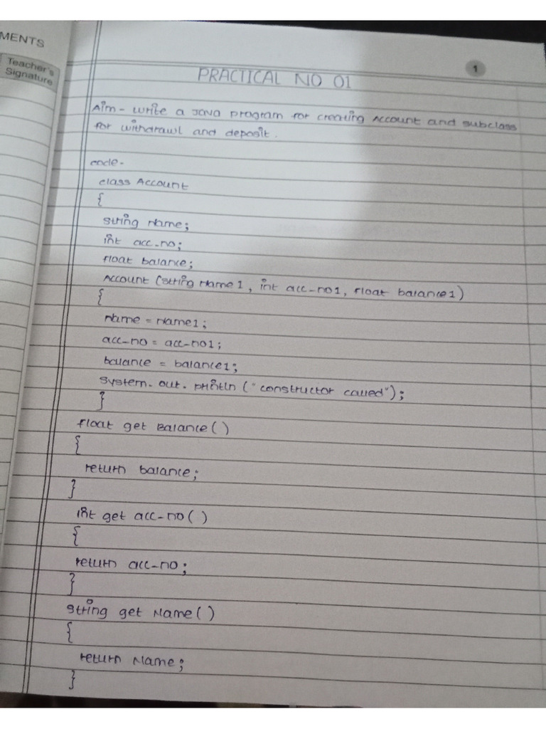 Java Practical | PDF