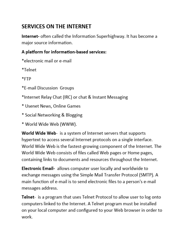 Comp 3rd Quarter Reviewer | PDF | Internet | World Wide Web