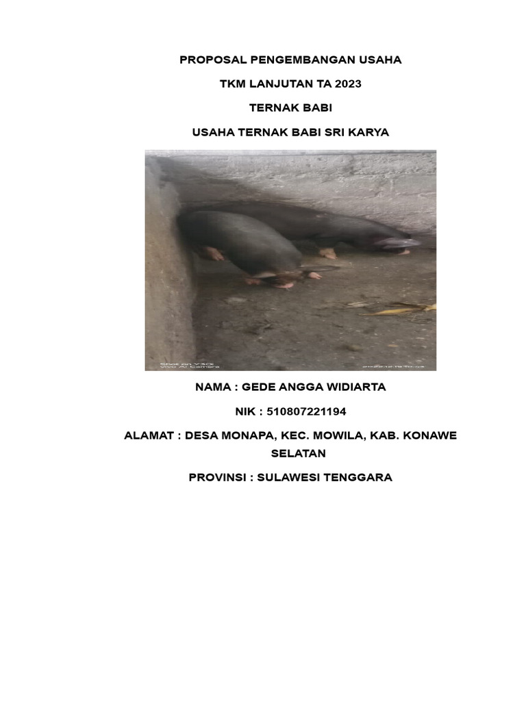 Formulir Proposal TKM Lanjutan | PDF