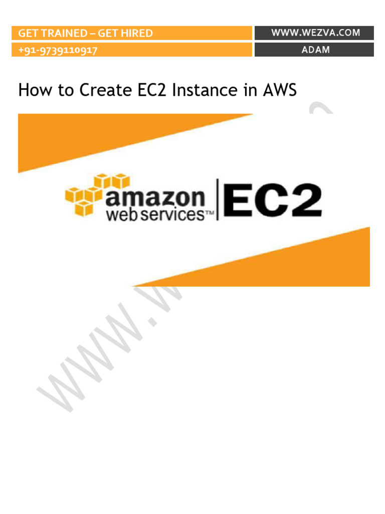 How To Create EC2 Instances in AWS | PDF | Amazon Web Services | Command Line Interface