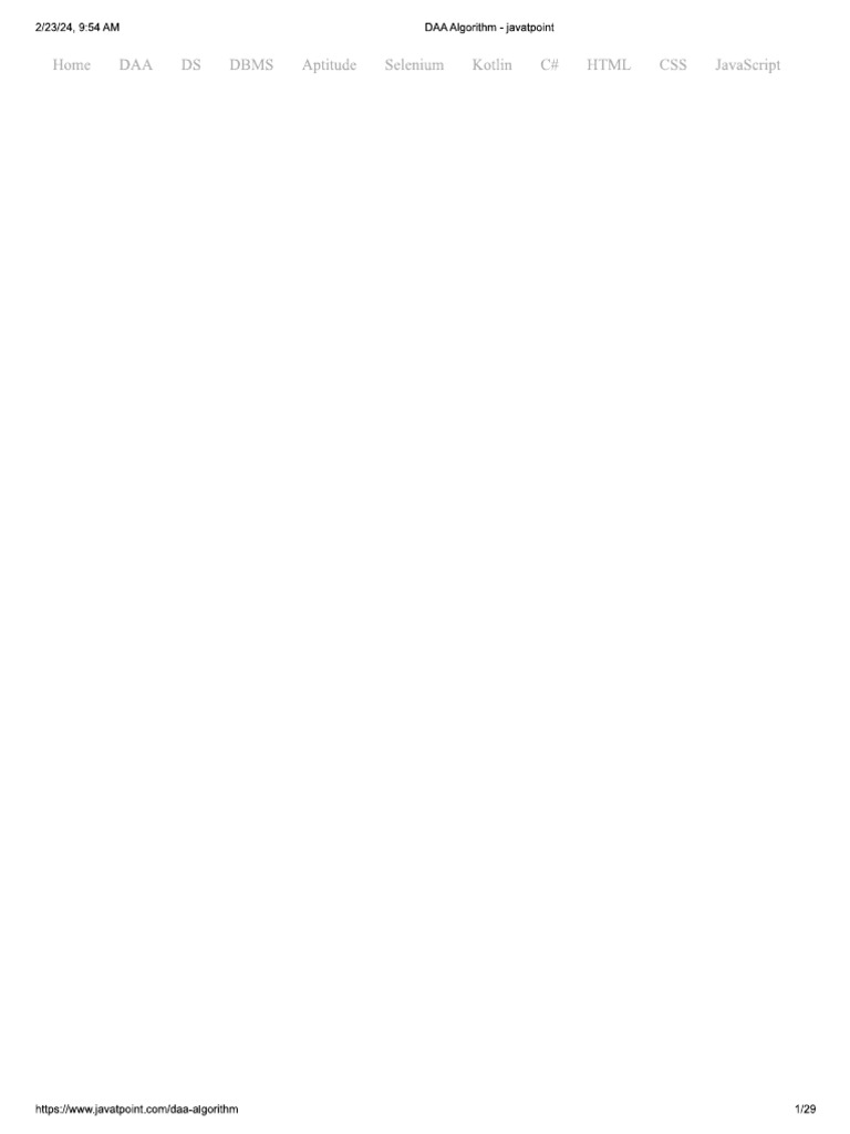 Types of Algorithm Analysis1 | PDF