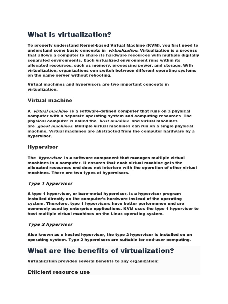 Virtualization | PDF | Virtualization | Desktop Virtualization