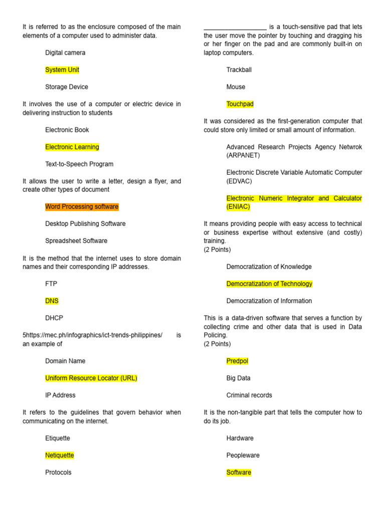 ITE REVIEWER - tITE | PDF | Usb | Computer Data Storage