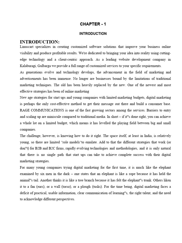 Linus Cart Digital Marketing | PDF | Digital Marketing | Advertising