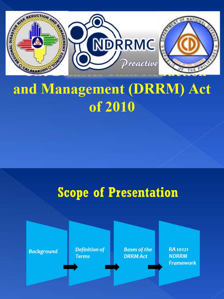 Philippines DRRM Act Overview 2010 | PDF | Natural Disasters | Disaster ...
