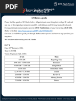 BPUT Hackathon 2024 Final Schedule | PDF