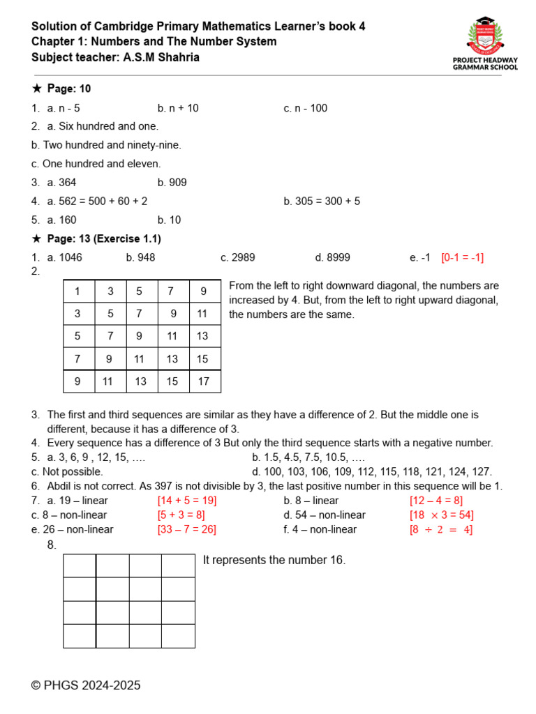 LB Chapter 1 Numbers and The Number System | PDF | Nonlinear System | Mathematics
