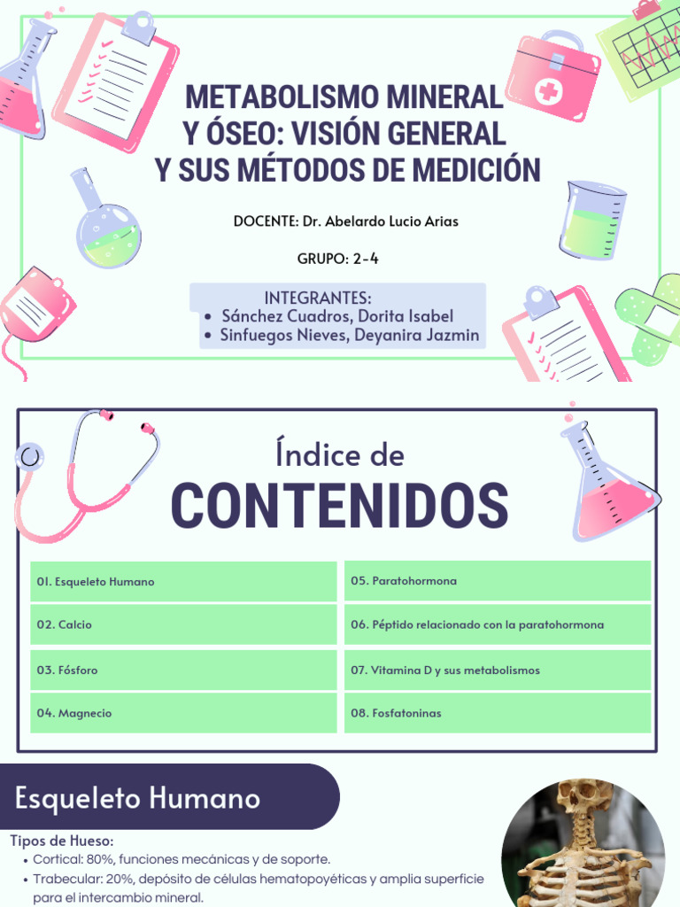 Metabolismo Mmineral Oseo PDF | PDF | Vitamina D | Hueso
