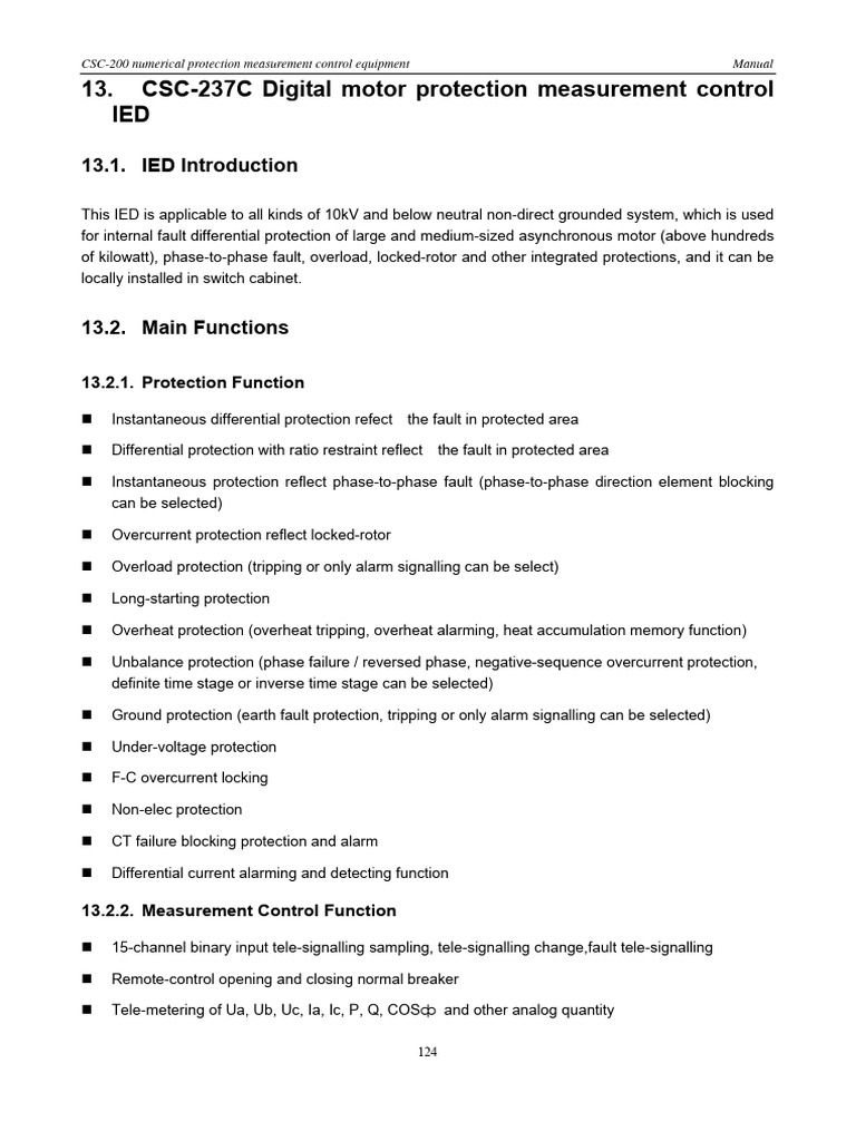 CSC-237C - Numerical Line Protection Measurement Control Equipment ...