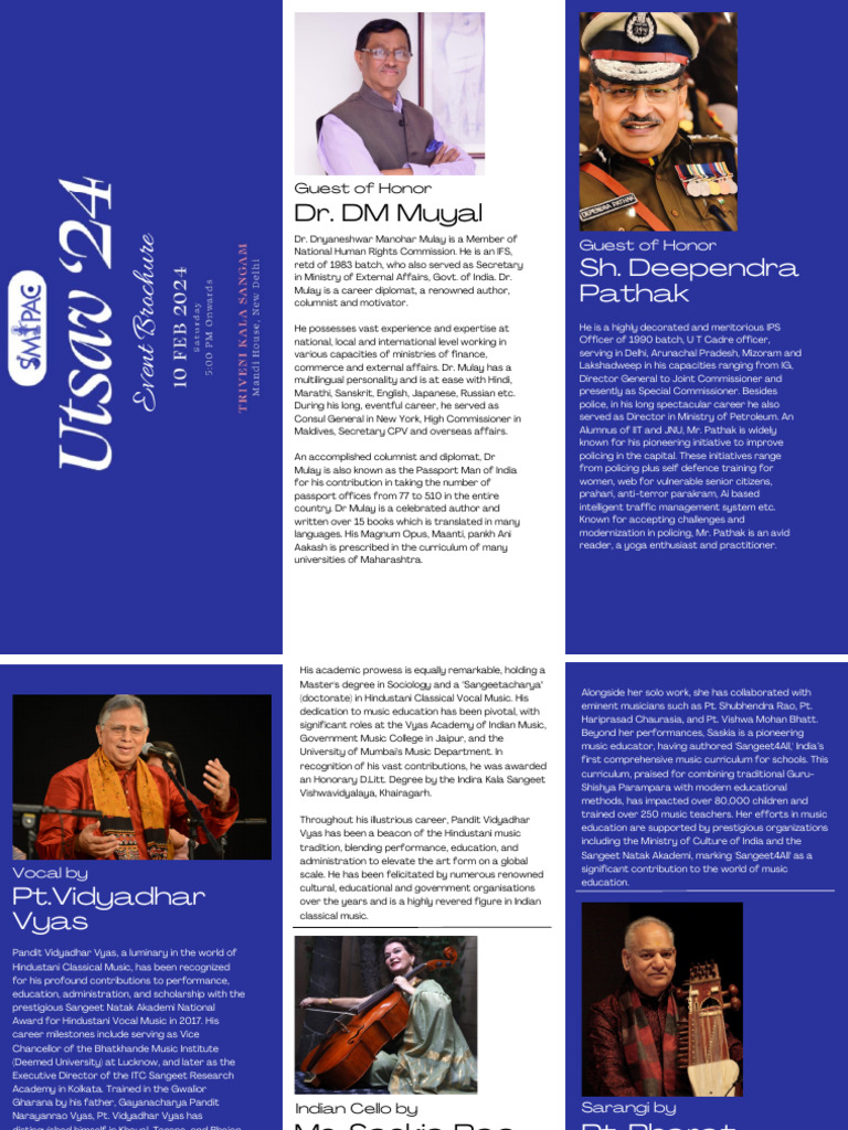 SMIPAC Utsav '24 Brochure | PDF