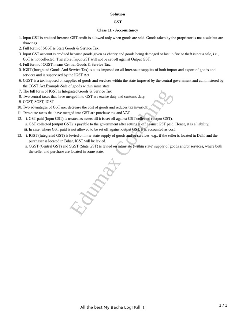 GST Solutions | PDF | Value Added Tax | Taxes