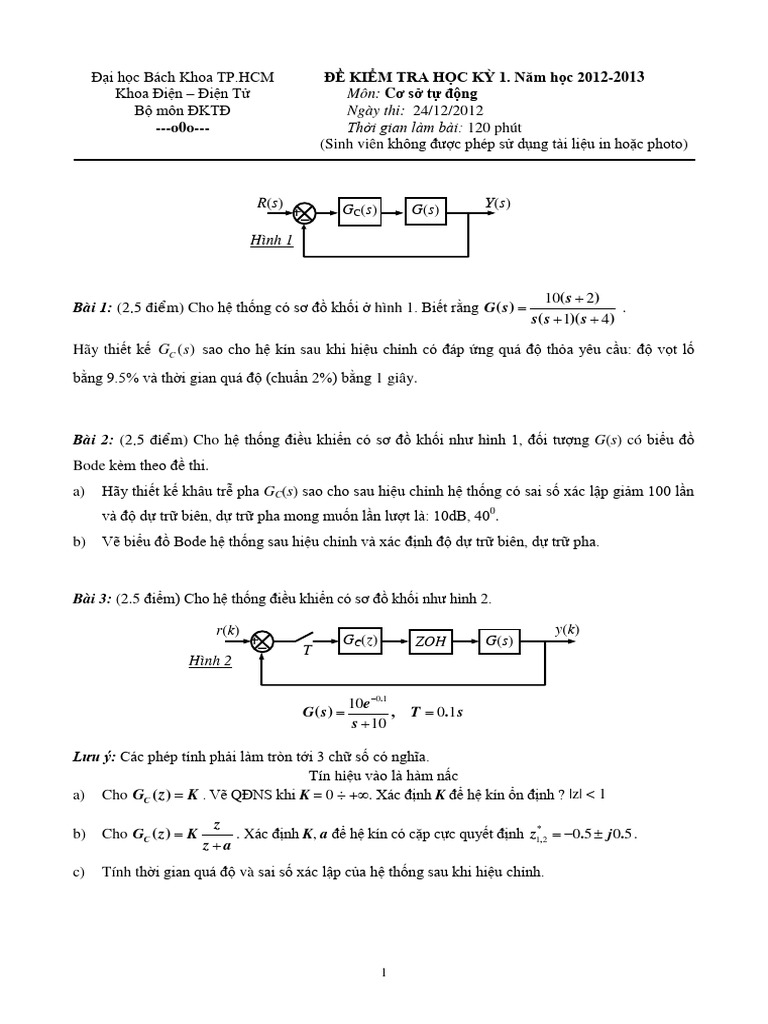De Thi - CSTD - HK1 - 1213 | PDF