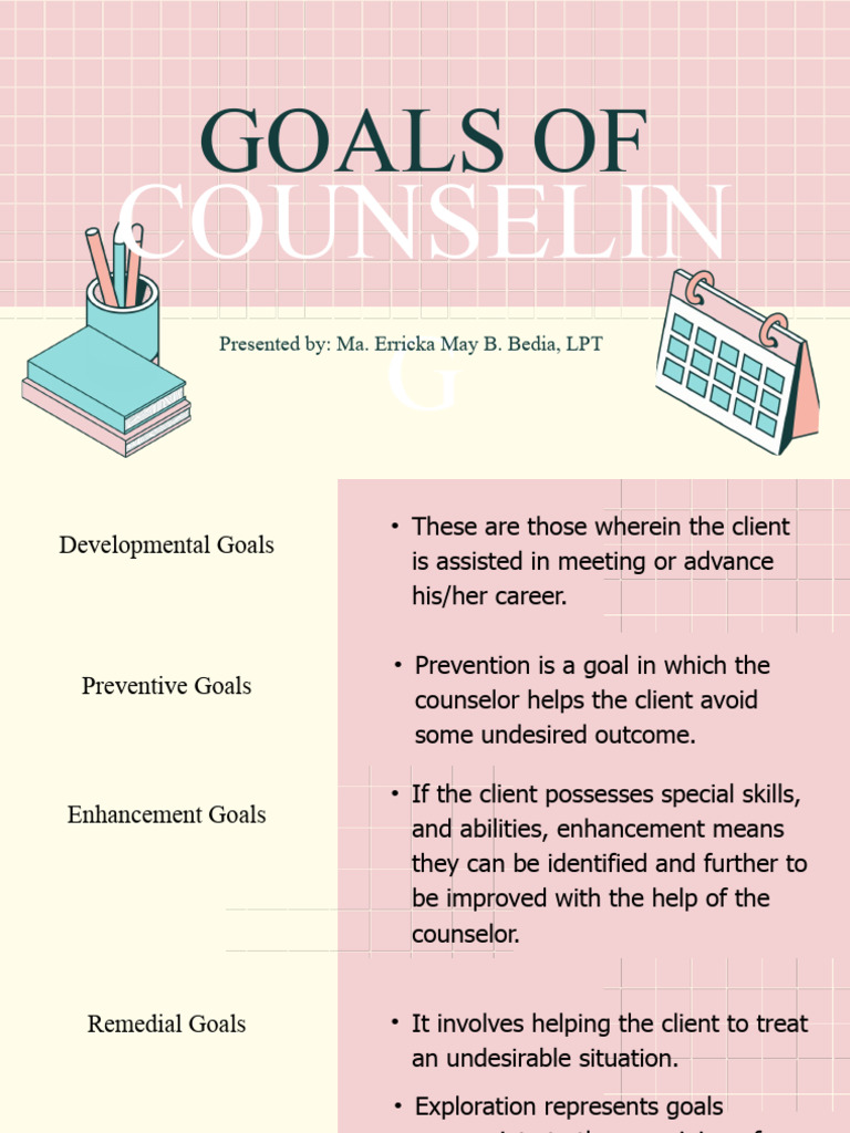 Goals of Counselling | PDF | Counseling Psychology | Psychotherapy