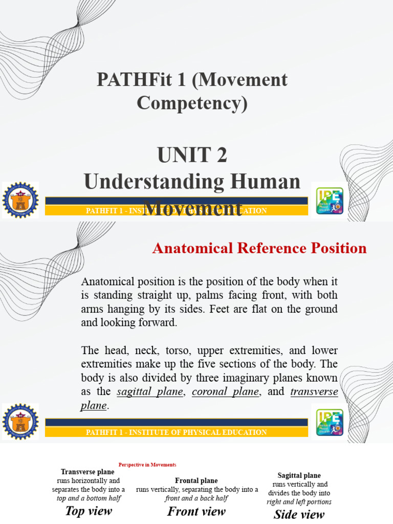 UNIT-2-2 | PDF | Anatomical Terms Of Motion | Anatomical Terms Of Location