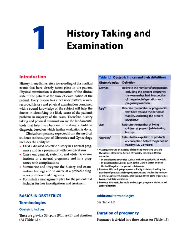 Obstetrics History Taking and Examination | PDF | Pregnancy | Vagina