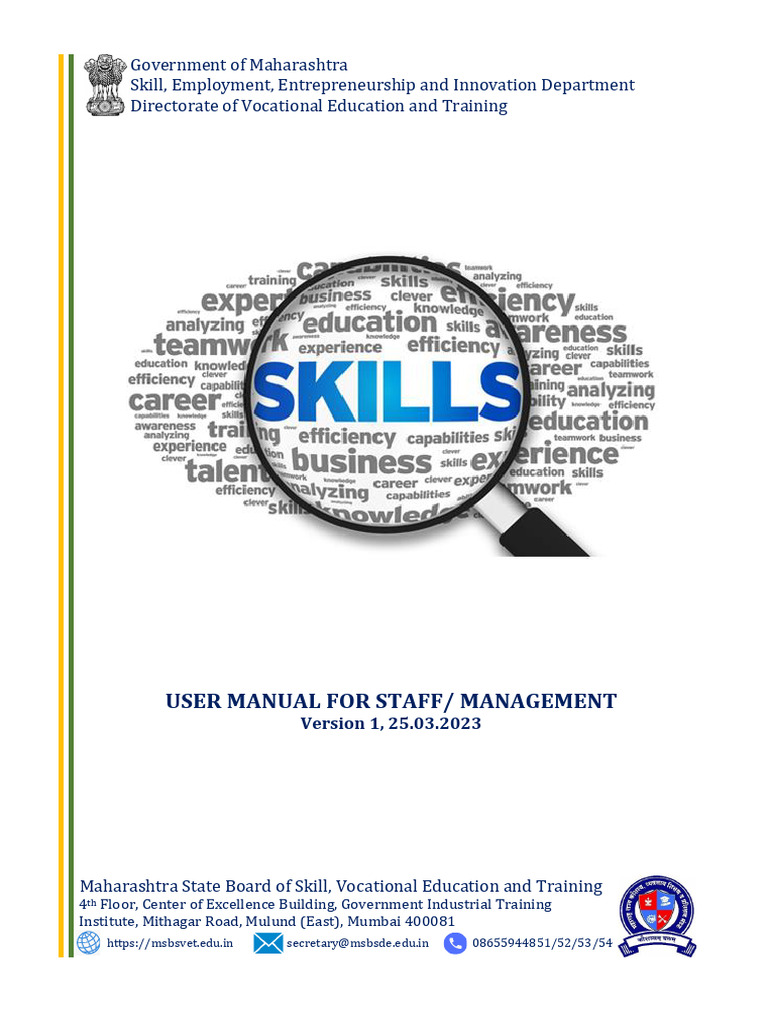 User Manual For Staff/ Management | PDF | Password | Disability