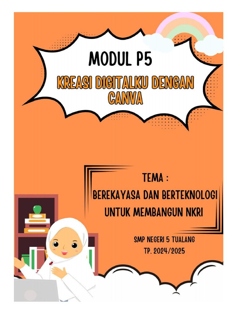 Modul Projek - KREASI DIGITALKU DENGAN CANVA - Fase D | PDF | Karier & Perkembangan