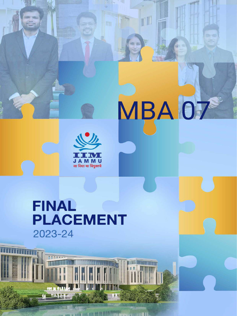Final Placement Brochure MBA07 2023-24 | PDF | Master Of Business ...