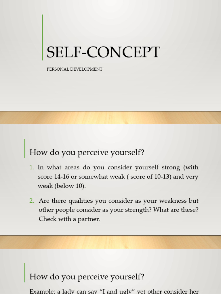 Self Concept | PDF | Self Concept | Self