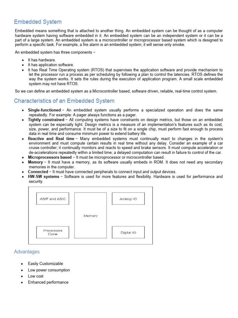 8051 Unit 5 | PDF | Scheduling (Computing) | Embedded System