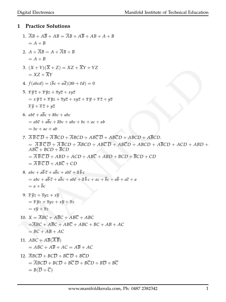 Gate DE BA Practice Solns | PDF | Mathematical Logic | Mathematics