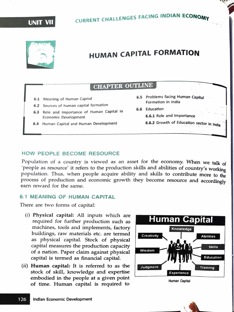 Human Capital Formation | PDF