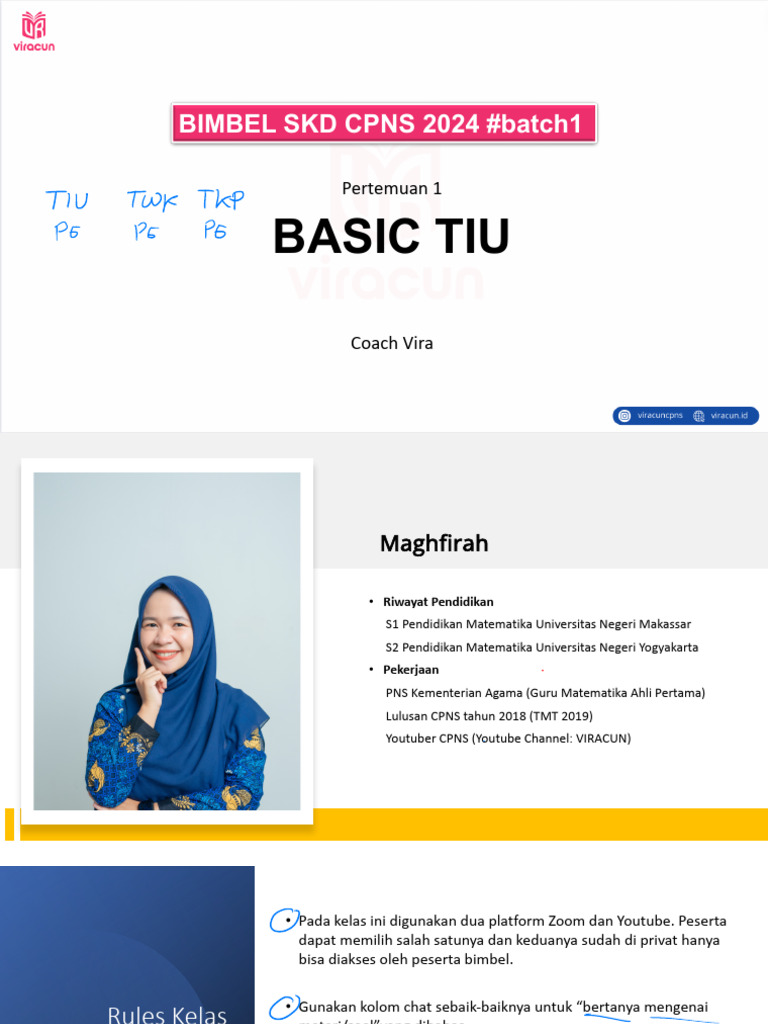 Pertemuan 1 - Basic TIU Part 1 (Oret) | PDF