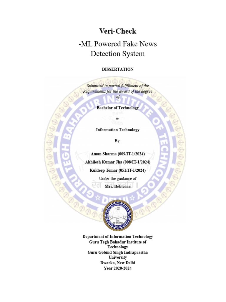 Final Report Vericheck | PDF | Software Testing | Software Engineering