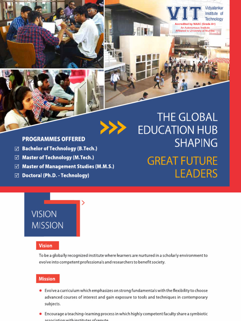 VIT Admission Brochure 2024 | PDF