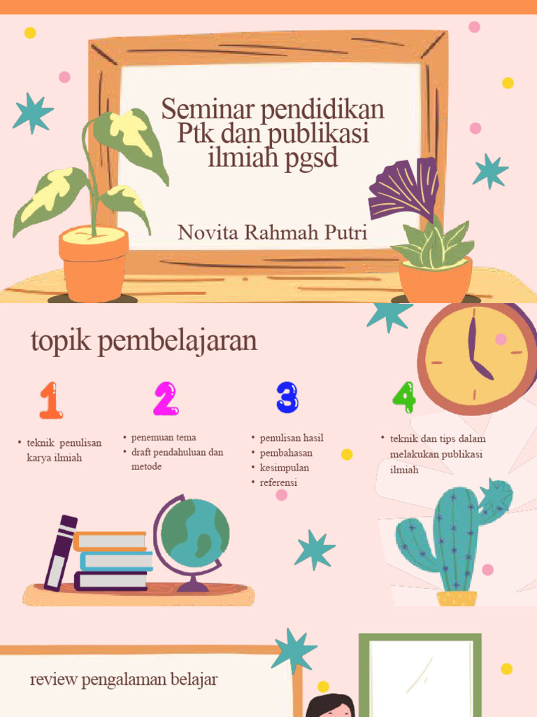 Seminar Pendidikan PTK Dan Publikasi Ilmiah PGSD | PDF | Karier & Perkembangan