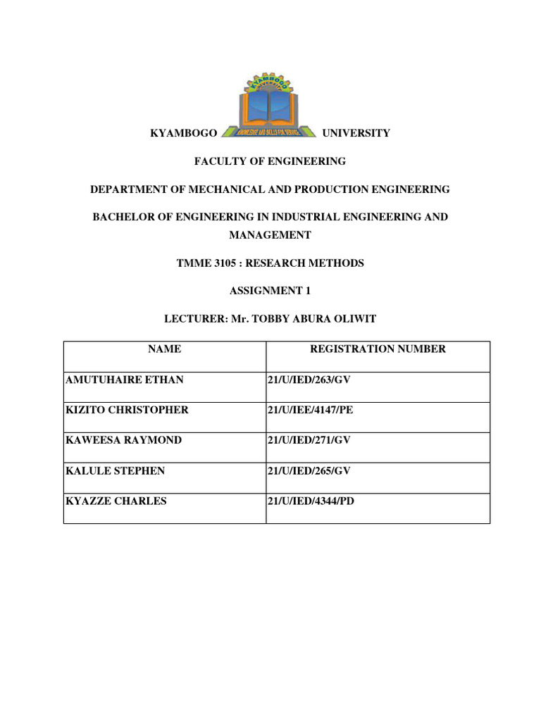 Biem Day Group A Research Methods Assignment 1 | PDF | Methodology | Experiment