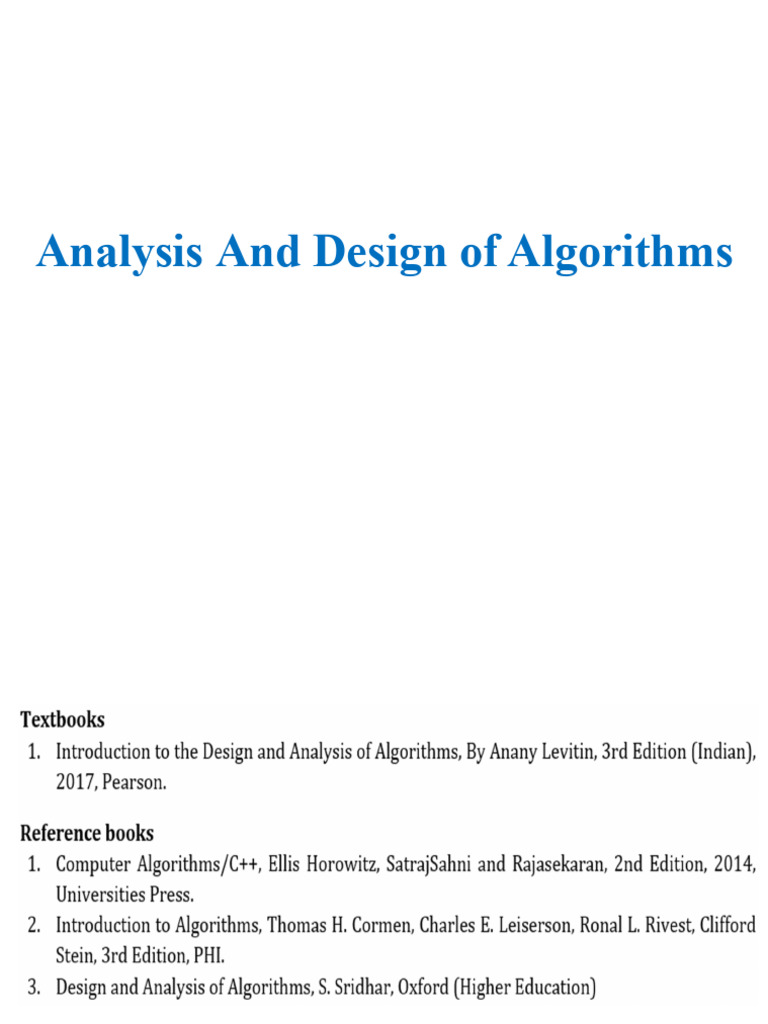 ADA Module 1 Part 1 | PDF | Algorithms | Time Complexity ADA Module 1 Part 1 | PDF | Algorithms | Time Complexity