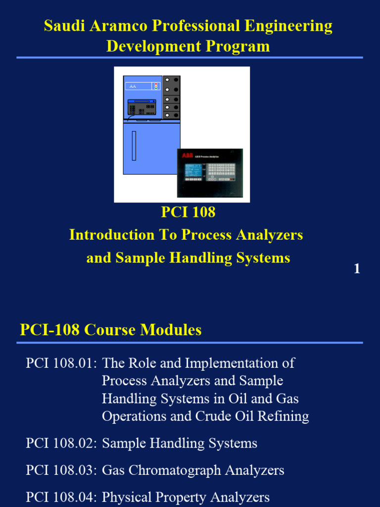 Role of Process Analyzers in Refinery & SHS | PDF