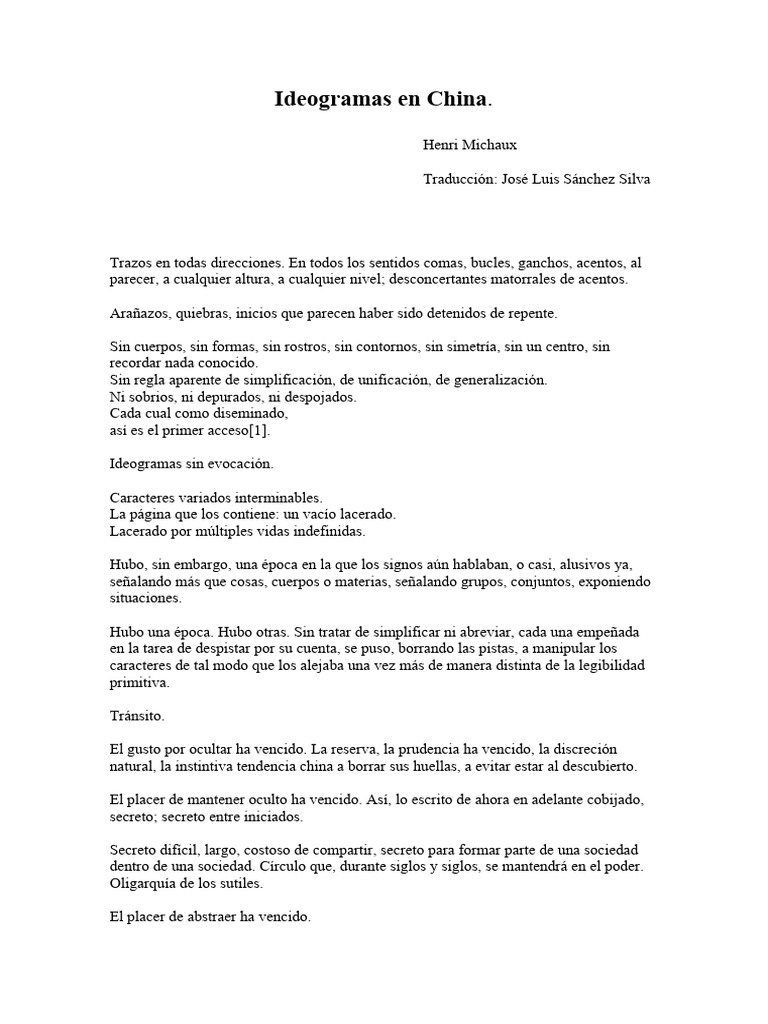 Ideogramas en China | PDF | Caligrafía | Caracteres chinos