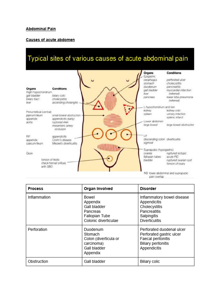 Abdominal Pain | PDF | Abdomen | Diseases And Disorders