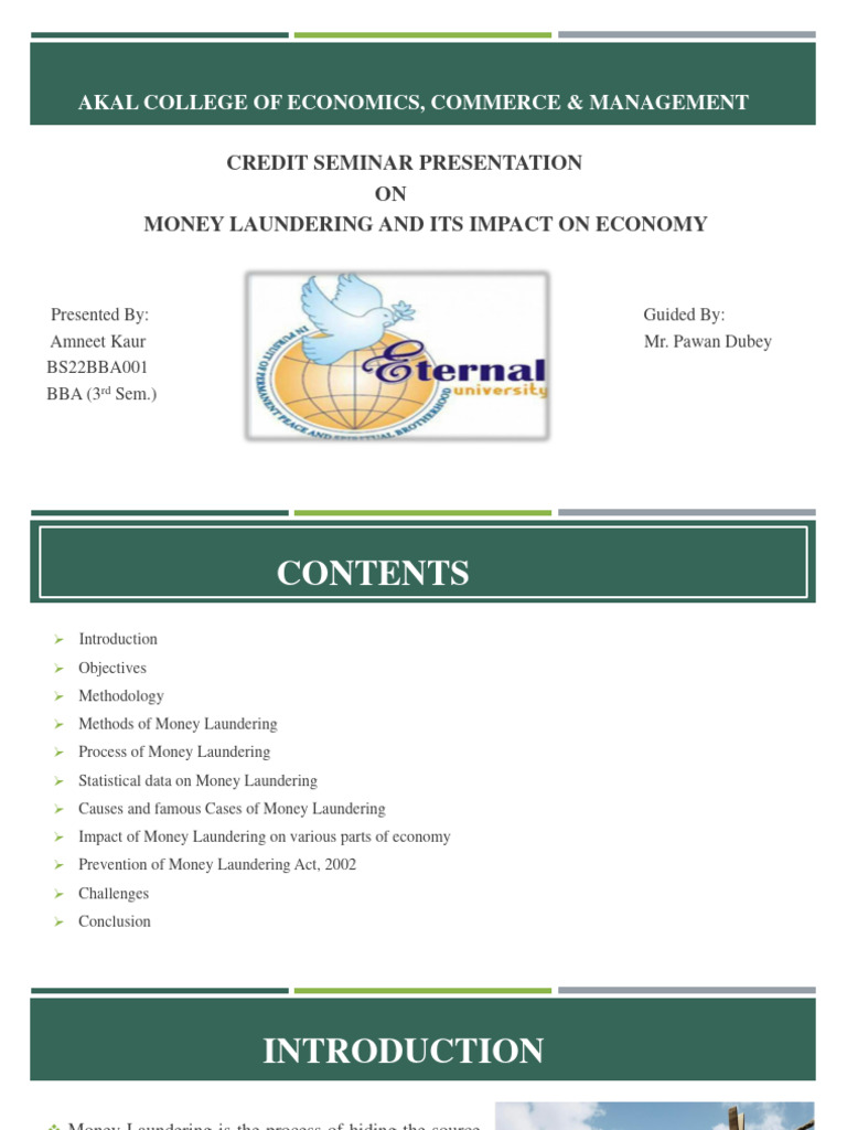 MONEY LAUNDERING | PDF | Money Laundering | Economies