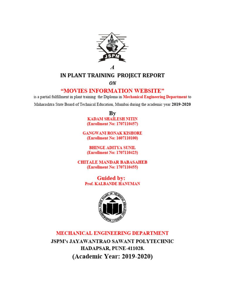 Industrial Report Format | PDF
