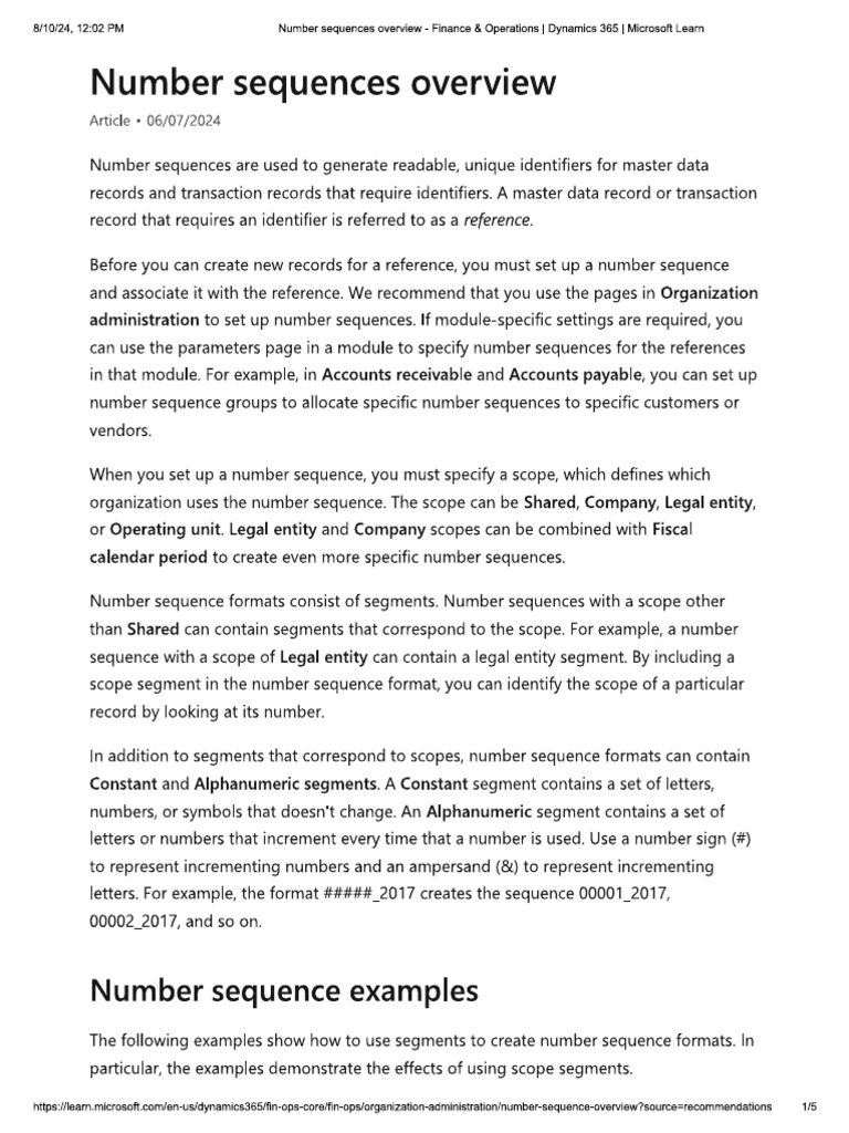 Number Sequence | PDF