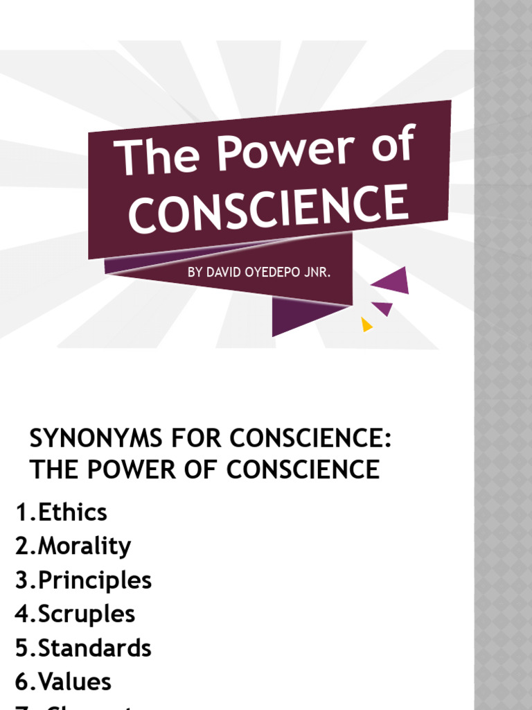 The Power of Conscience | PDF | Id | Conscience