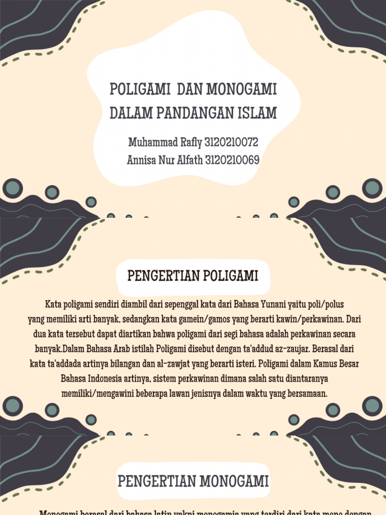 PPT Fiqih Poligami Dan Monogami | PDF