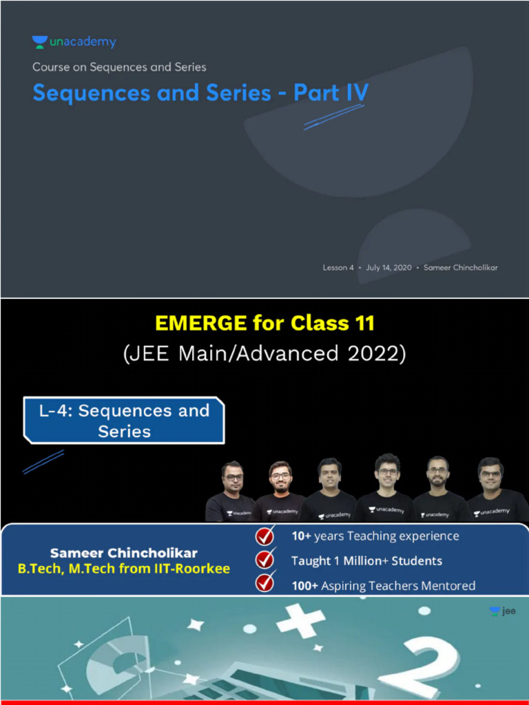 Sequences and Series Part IV With Anno | PDF
