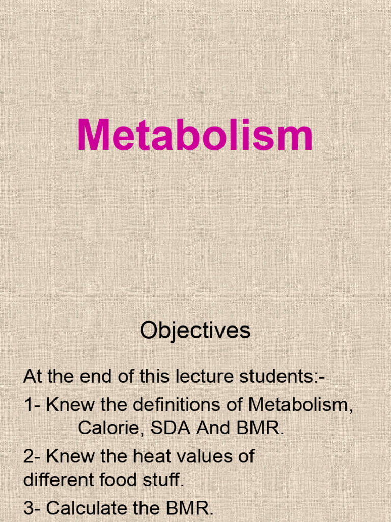 Metabolism | PDF | Metabolism | Glucose