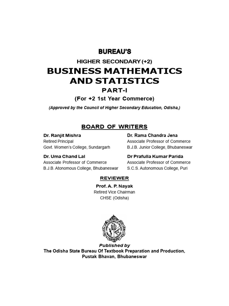 1st Year Business Mathematics Cm1 Business Math | PDF | Stocks ...