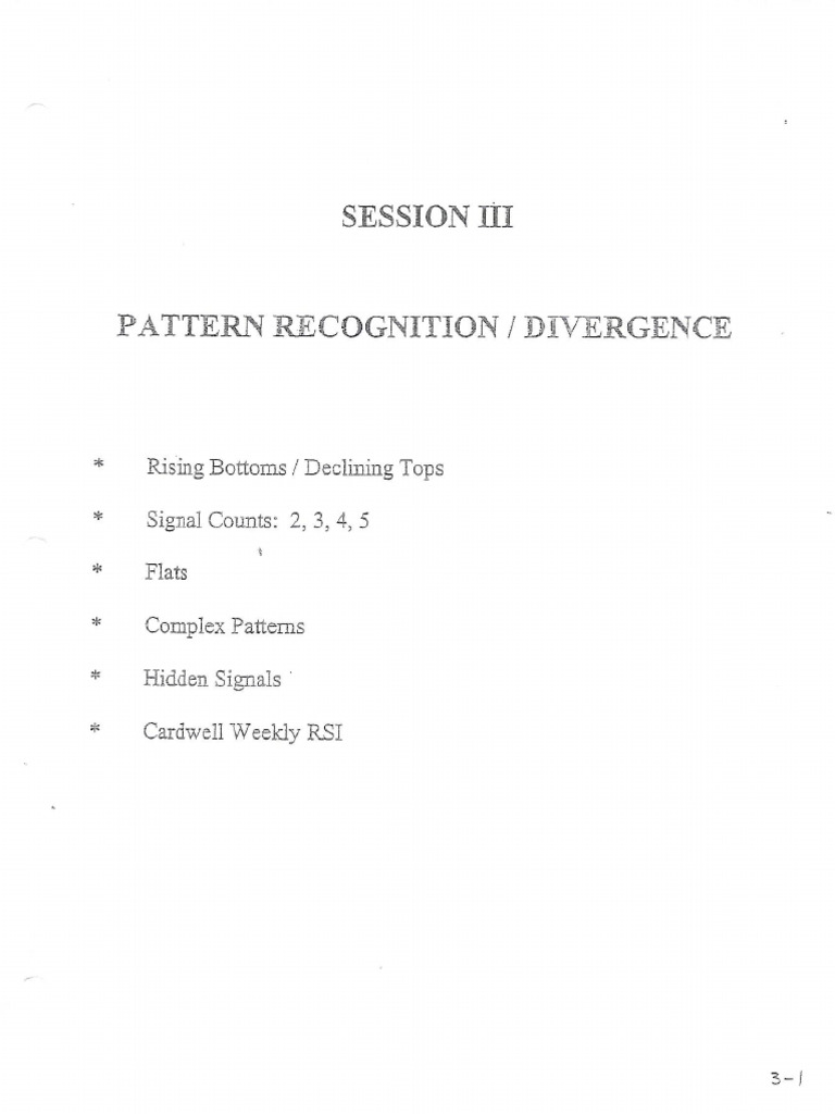 3 Pattern Recognition Divergence | PDF